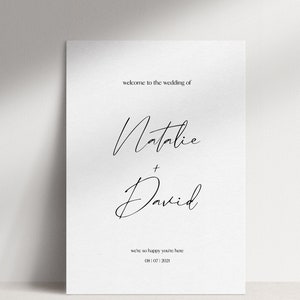 A1 Wedding Welcome Sign Wedding Welcome Board Custom Colour Wedding ...
