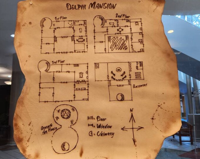 Table Top Map Custom Leather - Etsy