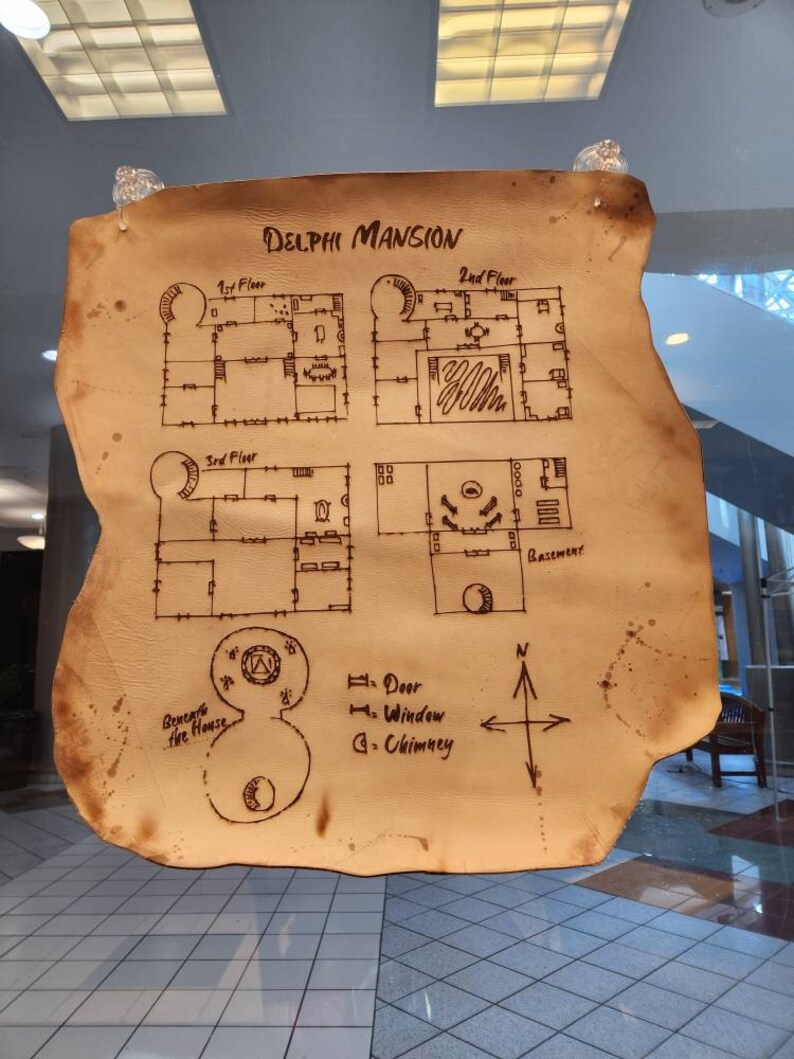 Table Top Map Custom Leather - Etsy