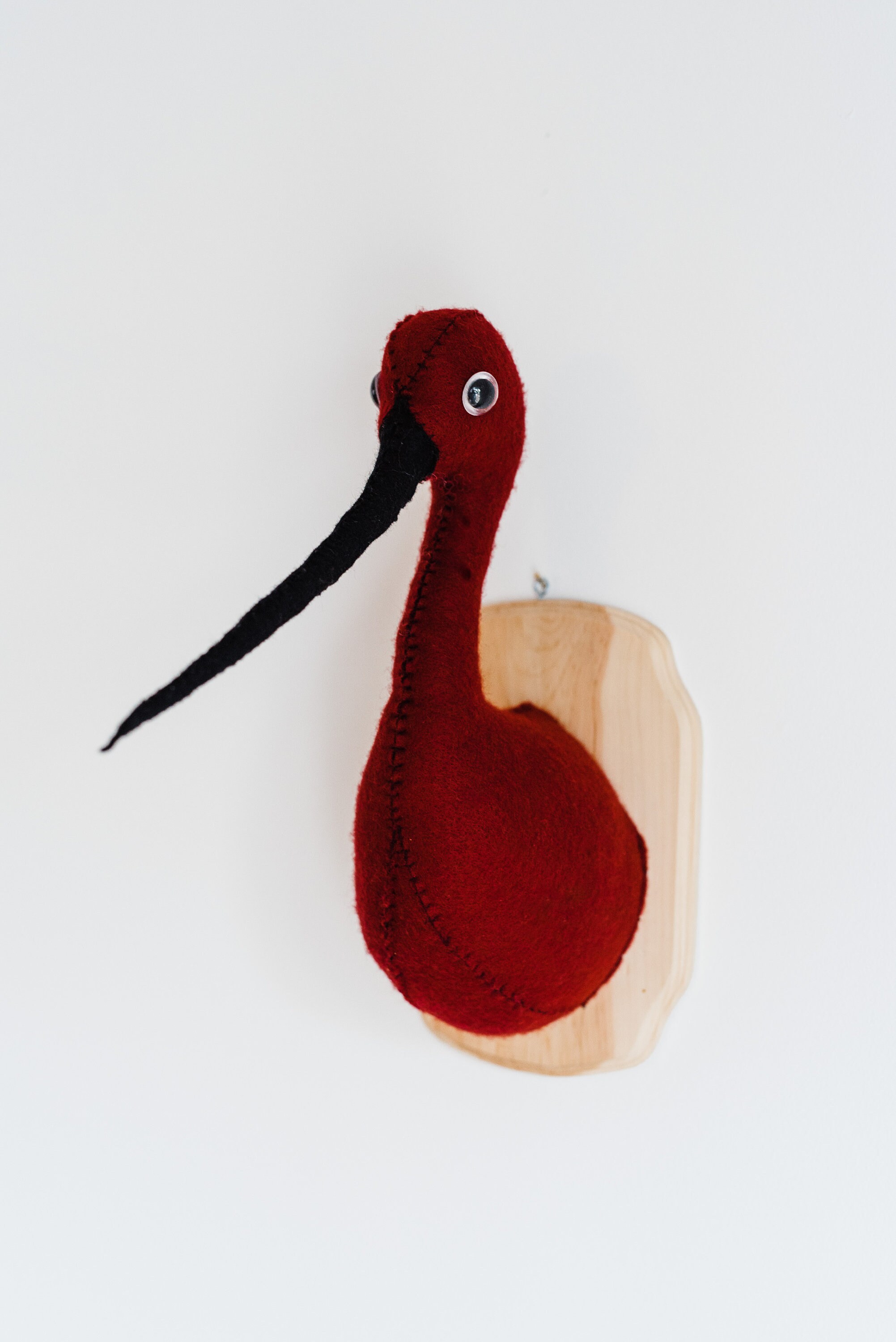 Plush Felt Wall Mounted Ibis Head - Etsy Sweden