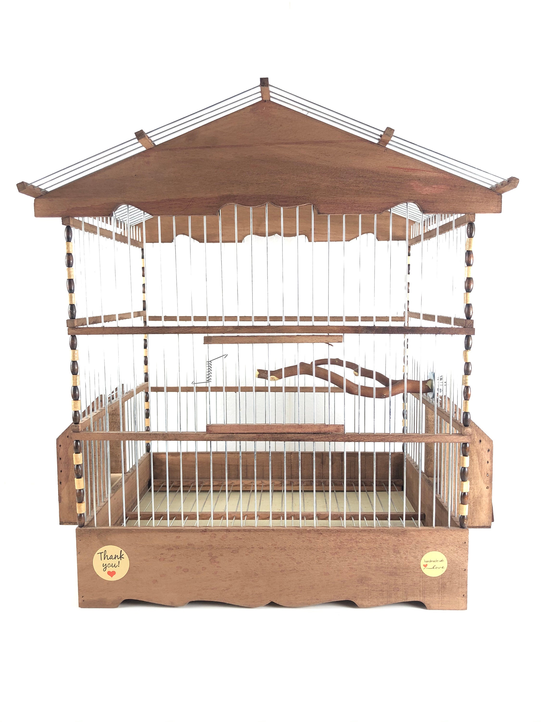 Mega Vertical Wooden Cage bird Cage wood Cage - Etsy UK