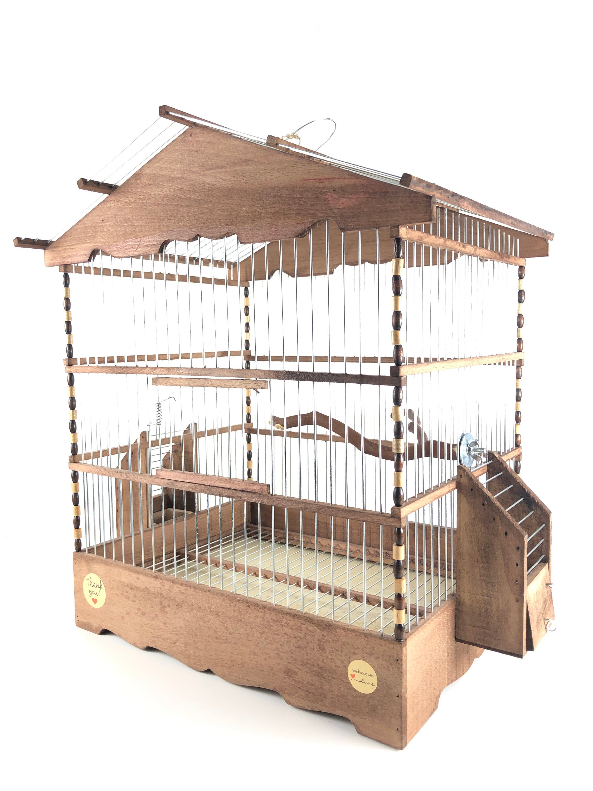 Mega Vertical Wooden Cage bird Cage wood Cage - Etsy UK