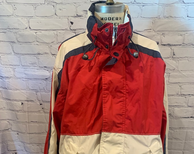 Trader Bay 90's Jacket Red, White and Blue Vintage - Etsy