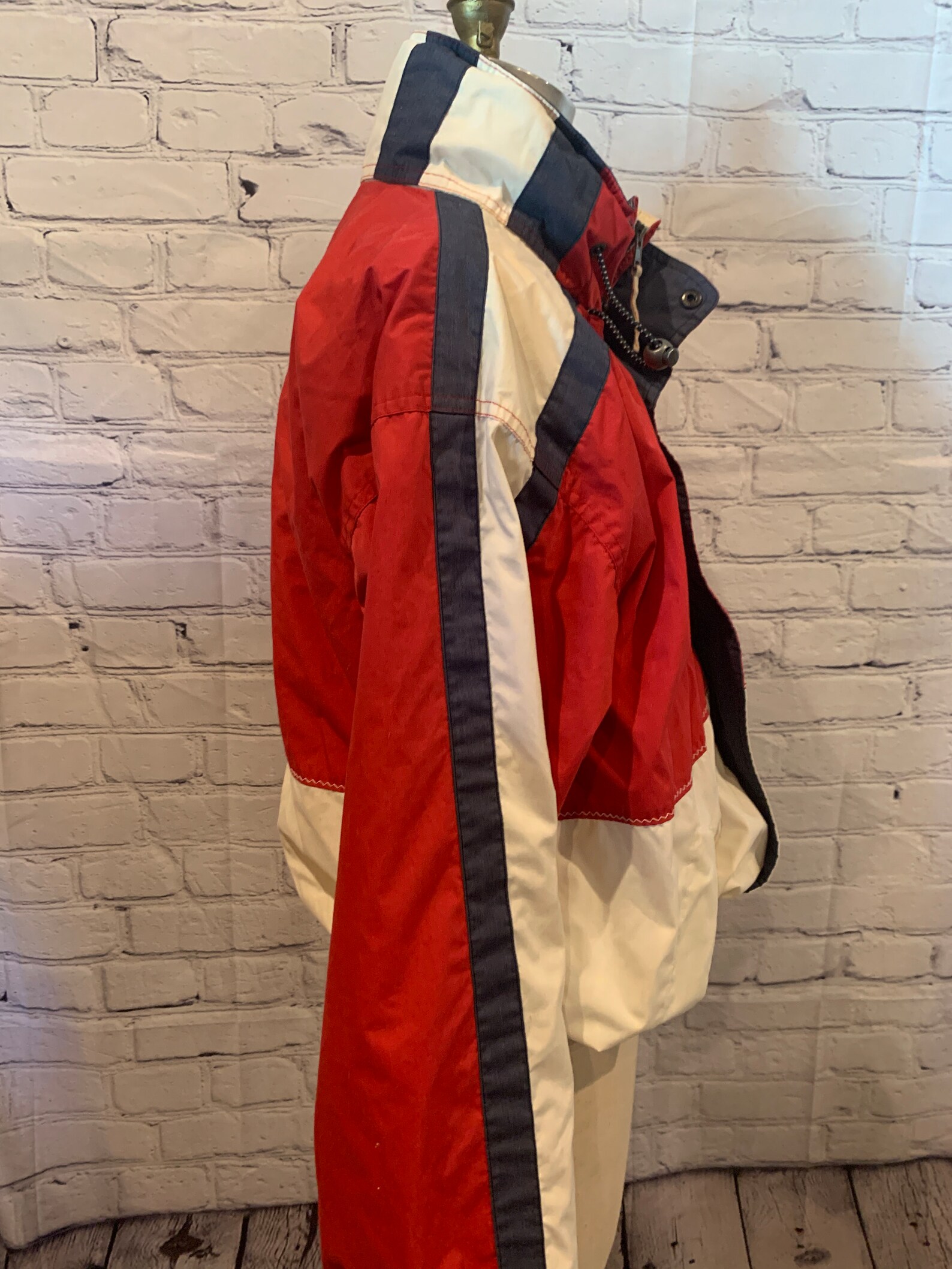 Trader Bay 90's Jacket Red, White and Blue Vintage - Etsy