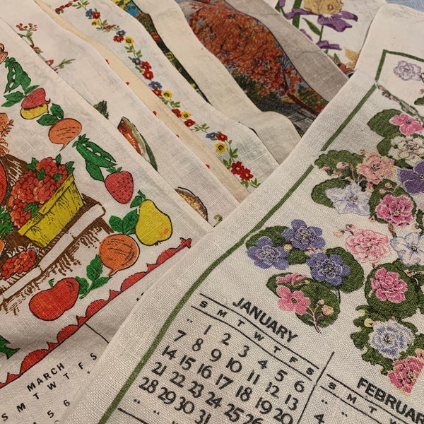 Tea Towel Calendar - Etsy