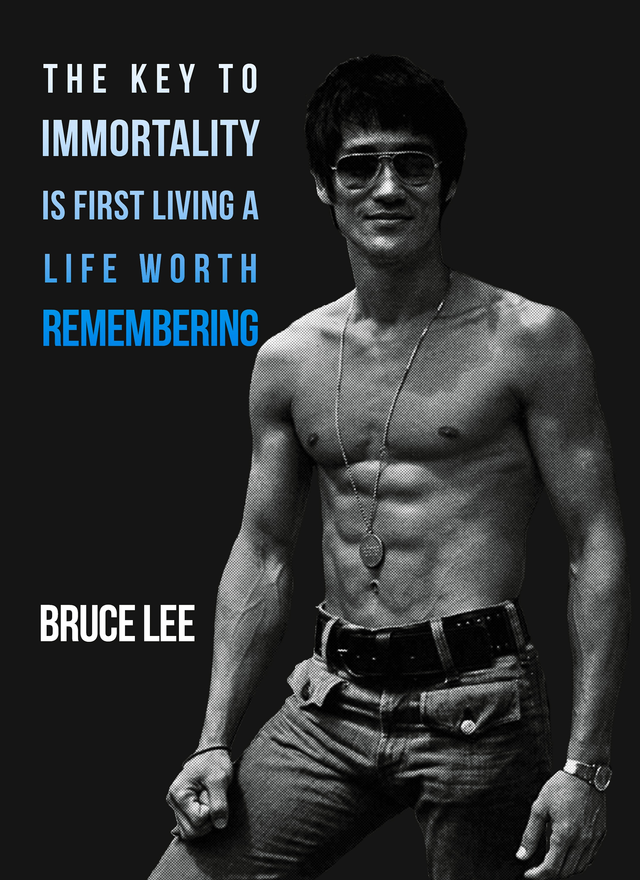 Motivational Poster 24x33 Bruce Lee quote: The key | Etsy