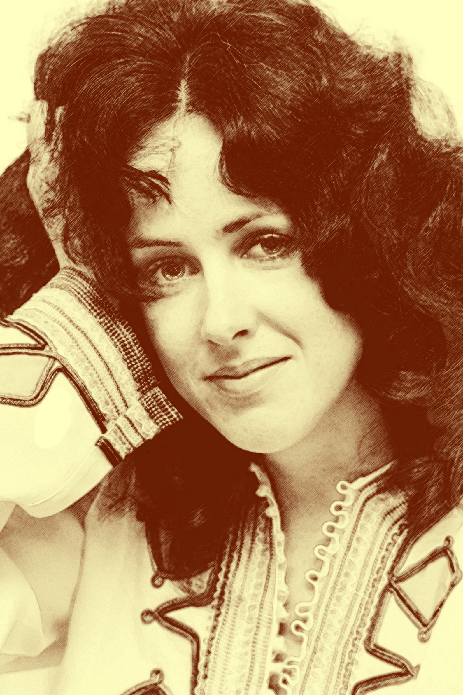 24x35in Poster Grace Slick Portrait psychedelic music | Etsy