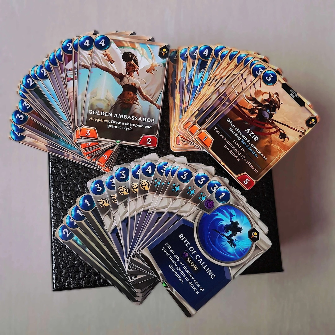 Legends of Runeterra - Full Card Deck | Physical, Handmade, League of ...
