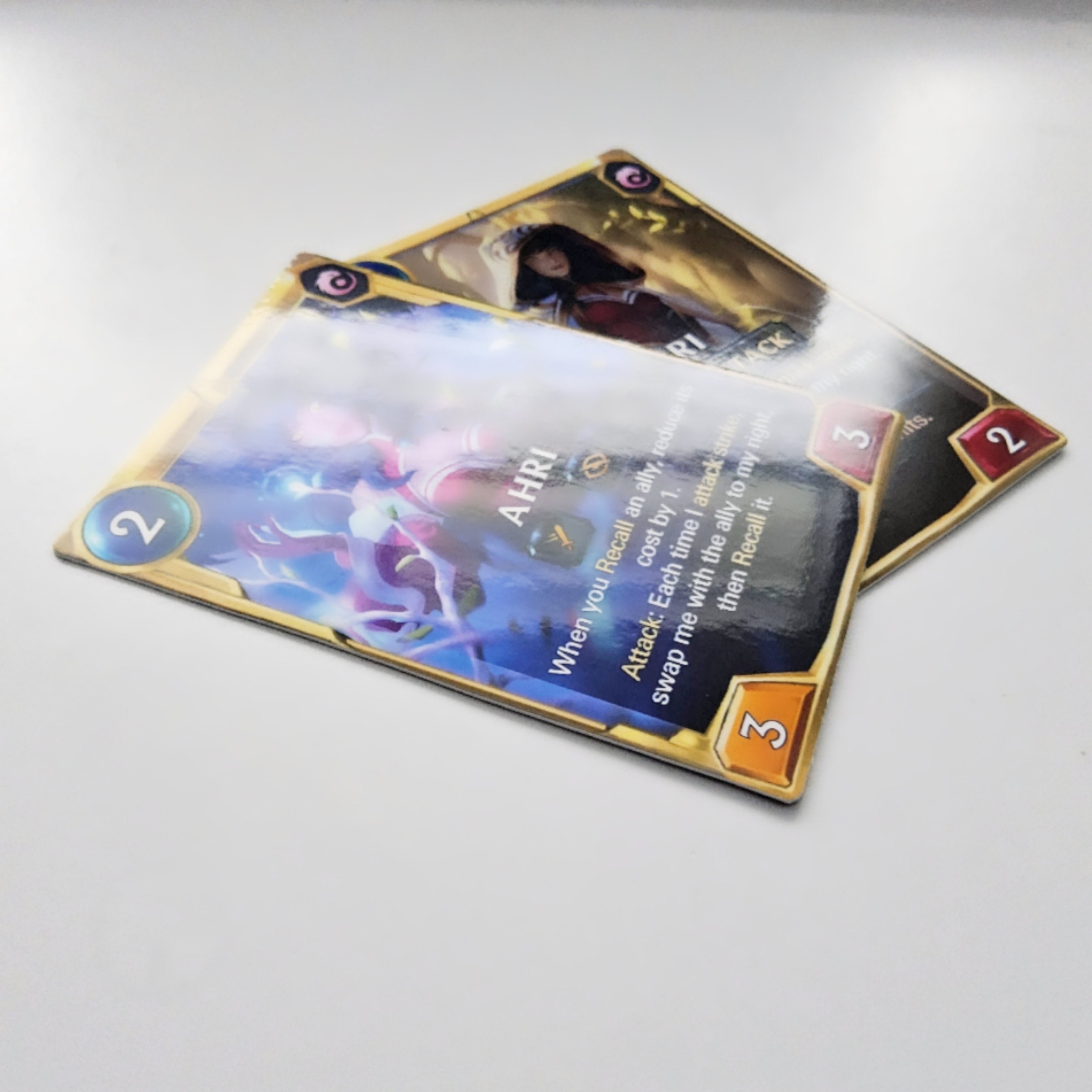 League of Legends / Legends of Runeterra Ahri Champion Cards (level 1 ...