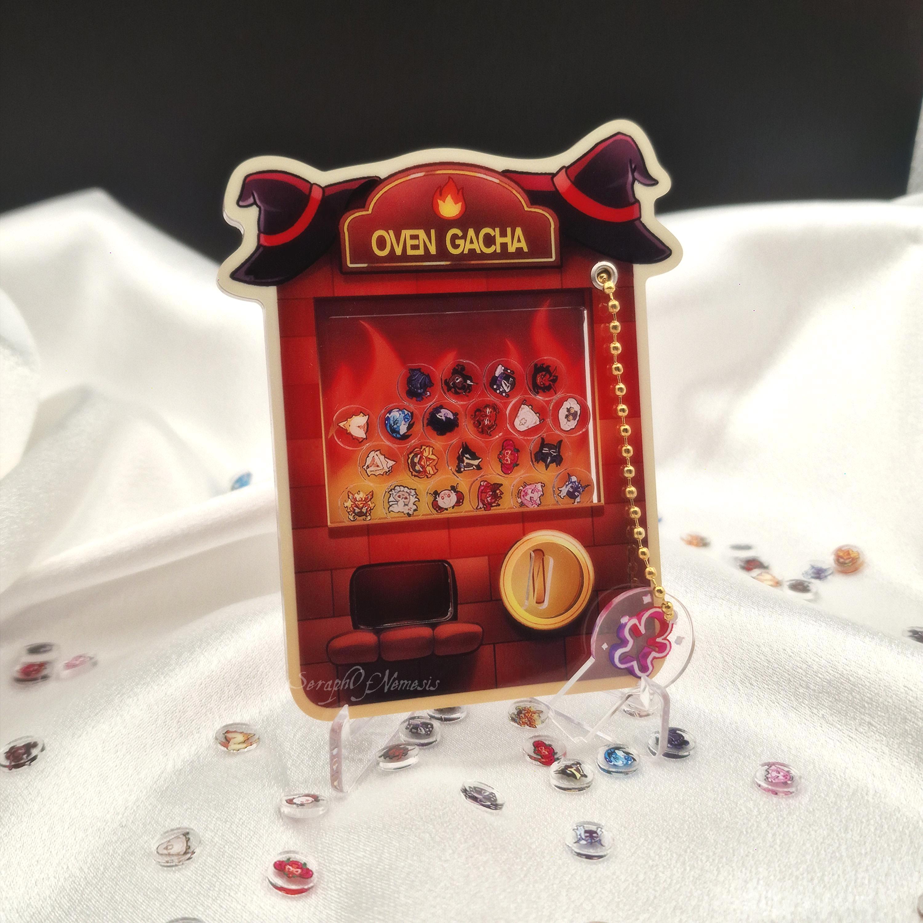 Oven Gacha Magnetic Gachapon Machine Keychain | Interactive Acrylic ...