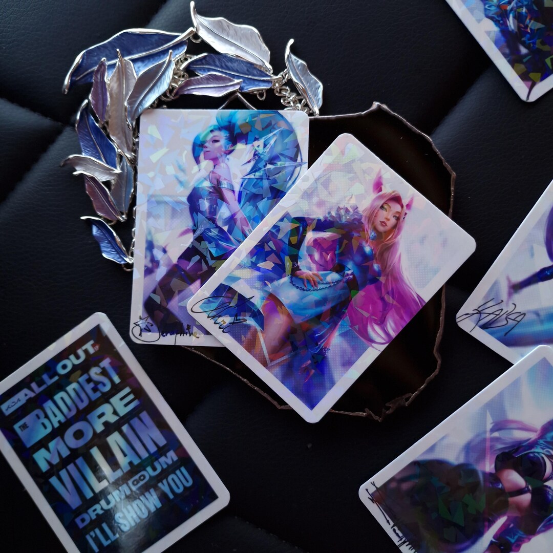 League of Legends K/DA ALL OUT Photocards Ahri Akali Evelynn Kaisa ...