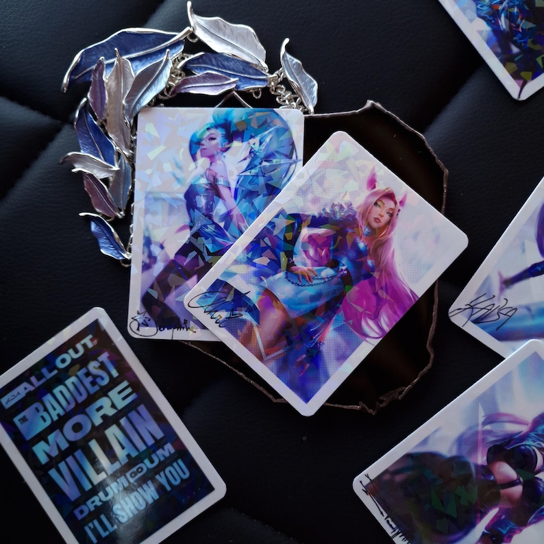League of Legends K/DA ALL OUT Photocards Ahri Akali Evelynn Kaisa ...