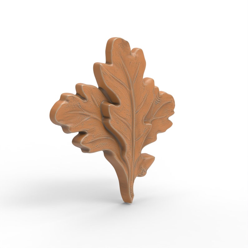 3D Printable Oak Leaf STL File for CNC Router Engraving 3D Printer ...