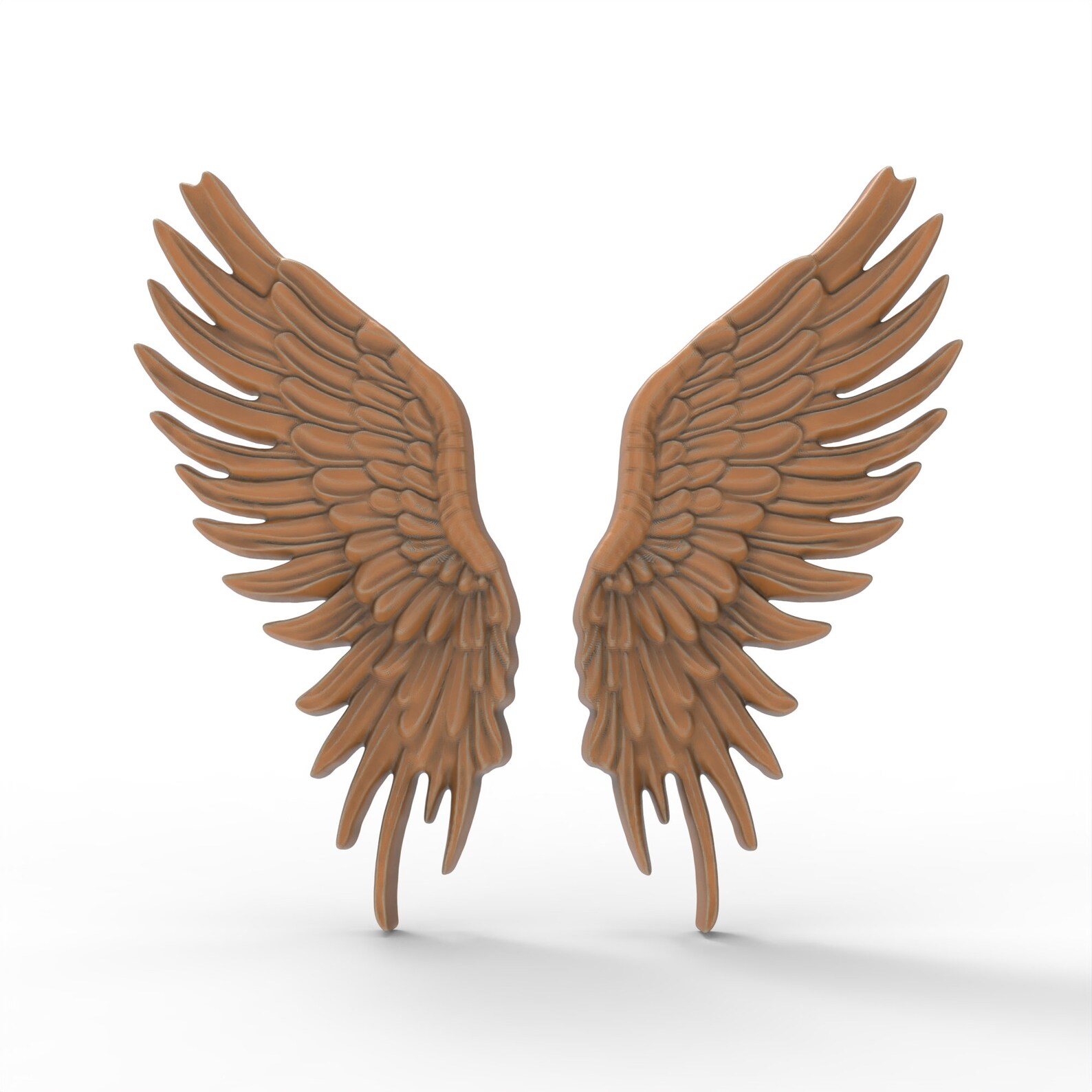 Pair 3D Printable Angels Wings Angel Cherub Wing STL Files for CNC ...