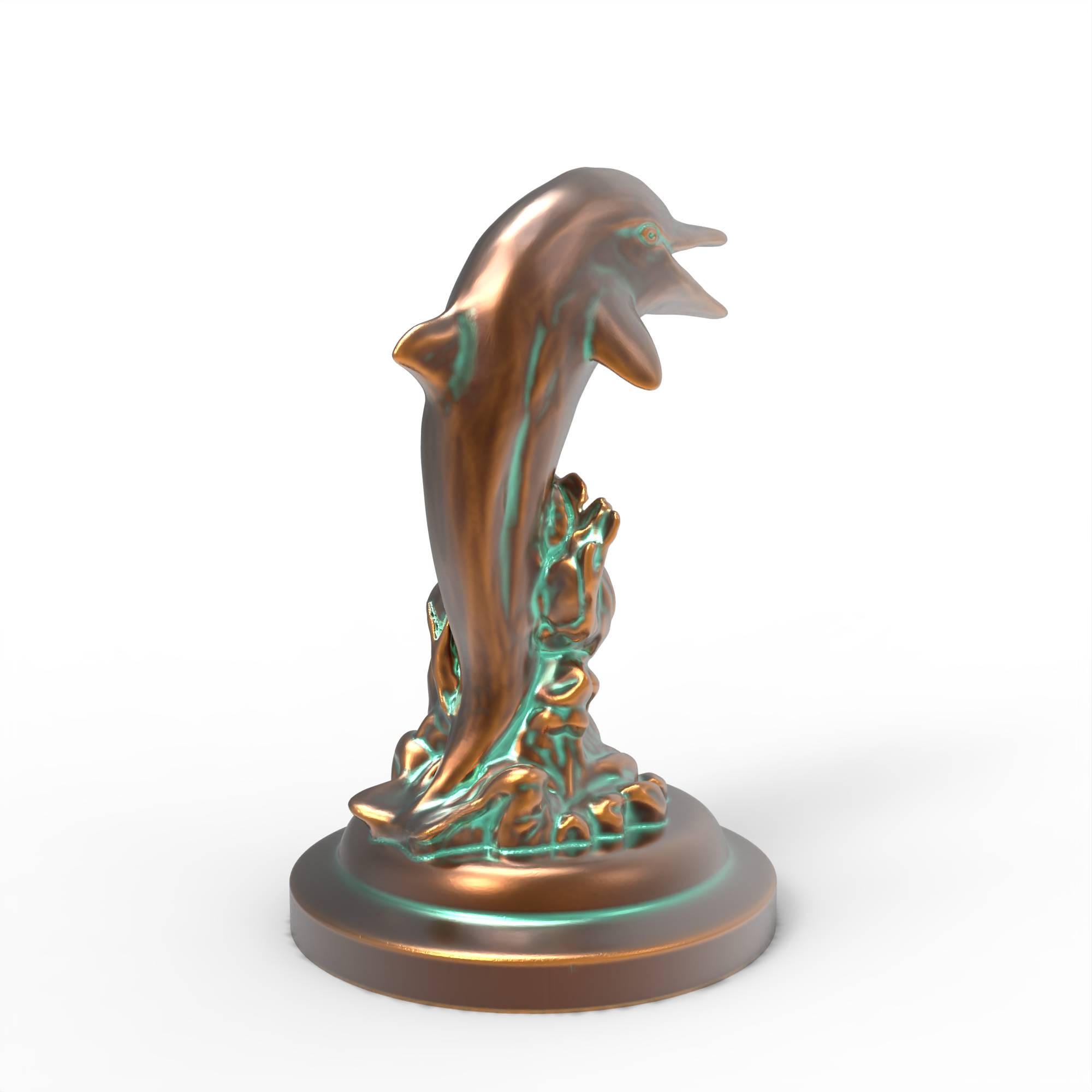 Dolphin 3D Model Ocean Fish STL File for CNC 3D Printing Marine Decor ...