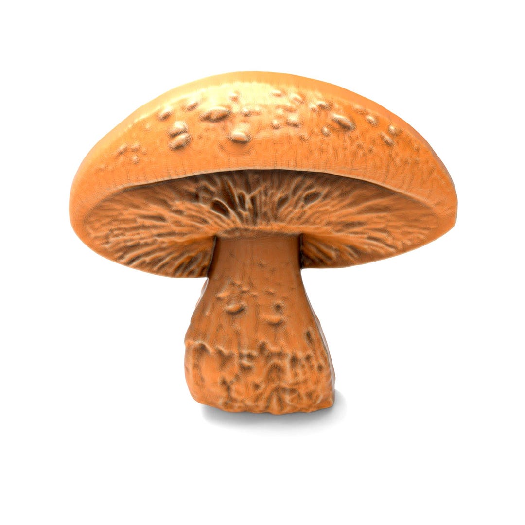 3D Printable Pair Fairy Forest Mushrooms STL File for CNC Router ...