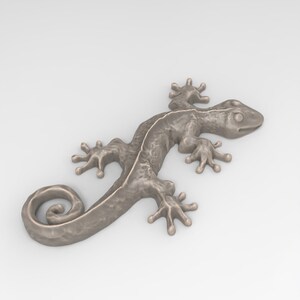 3D Printable Geko Sculpture STL Files for CNC Router Engraving 3D ...
