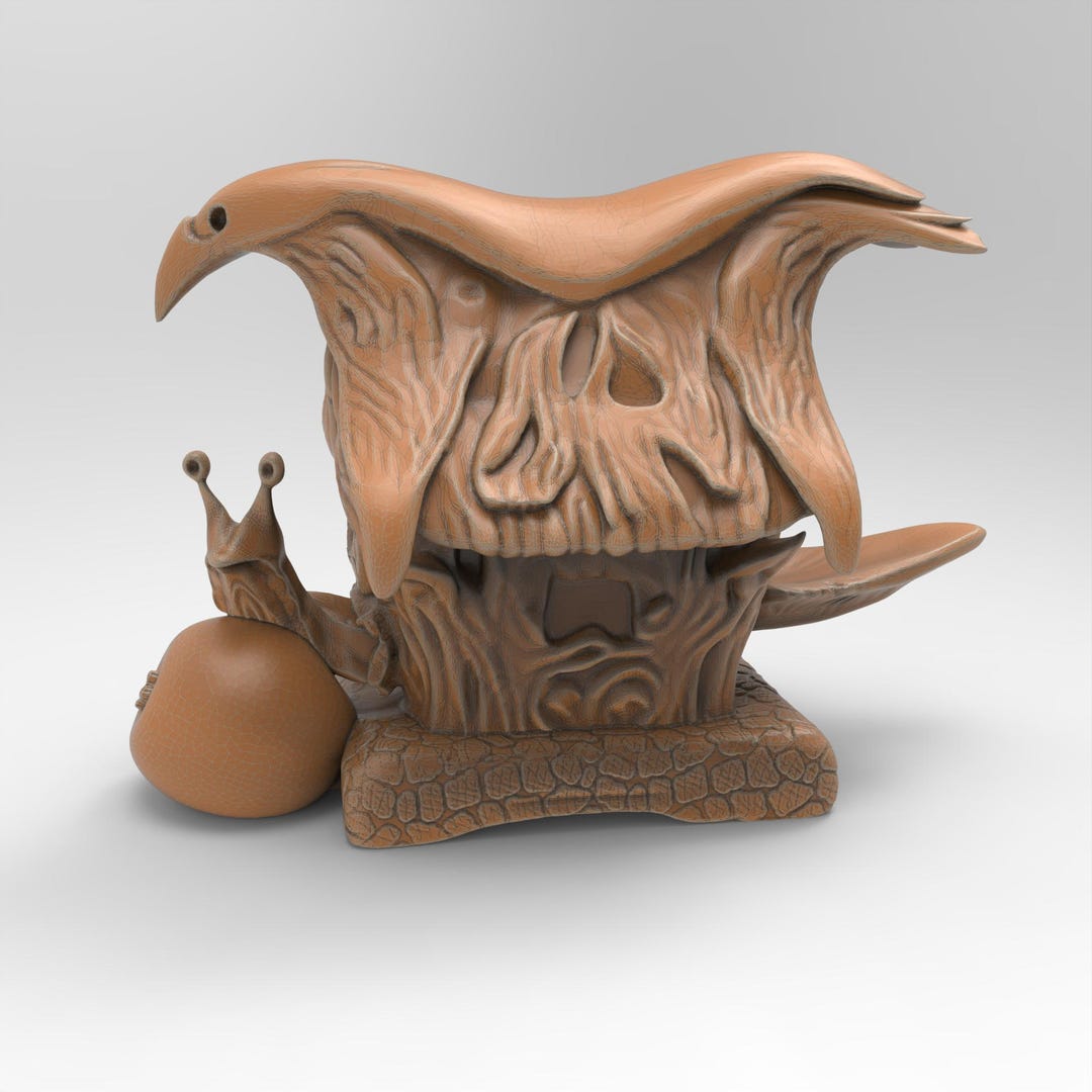 Rustic Barn Wood Snail Bird House Garden Sculpture Decor STL File for ...