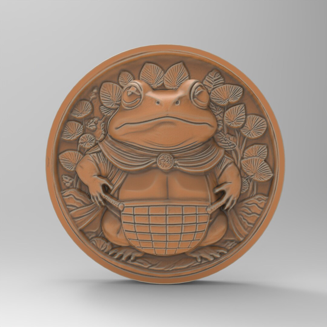 Frog Samurai STL 3D Printable Relief Carving Files for CNC Router, 3D ...