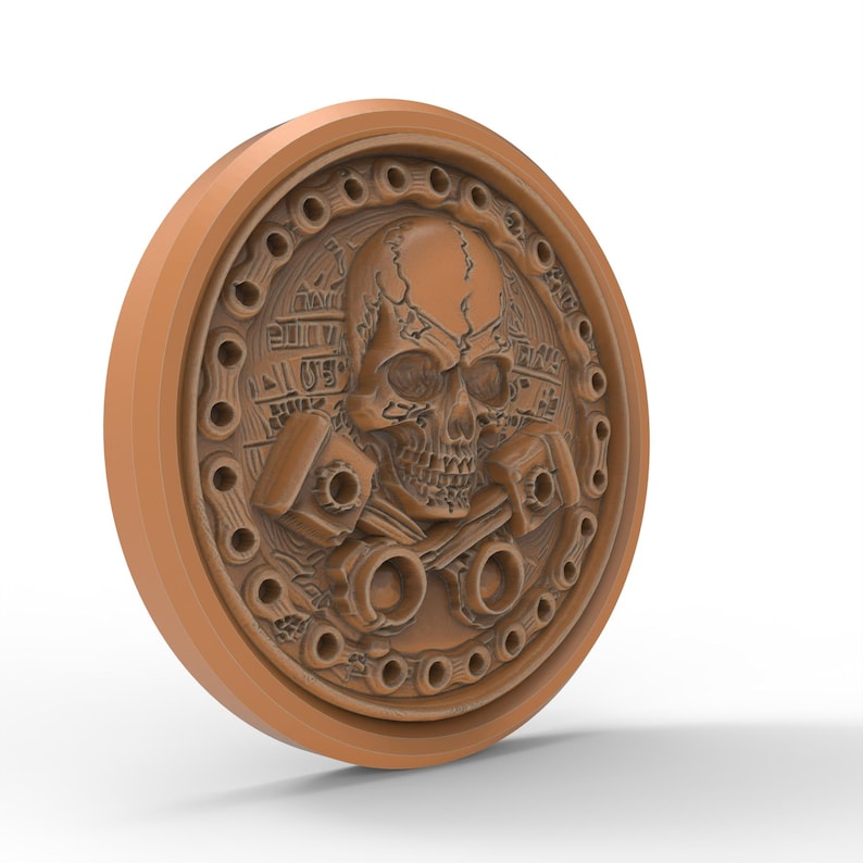 Skull and Pistons 3D Model STL File for CNC 3D Printing Laser Engraving ...