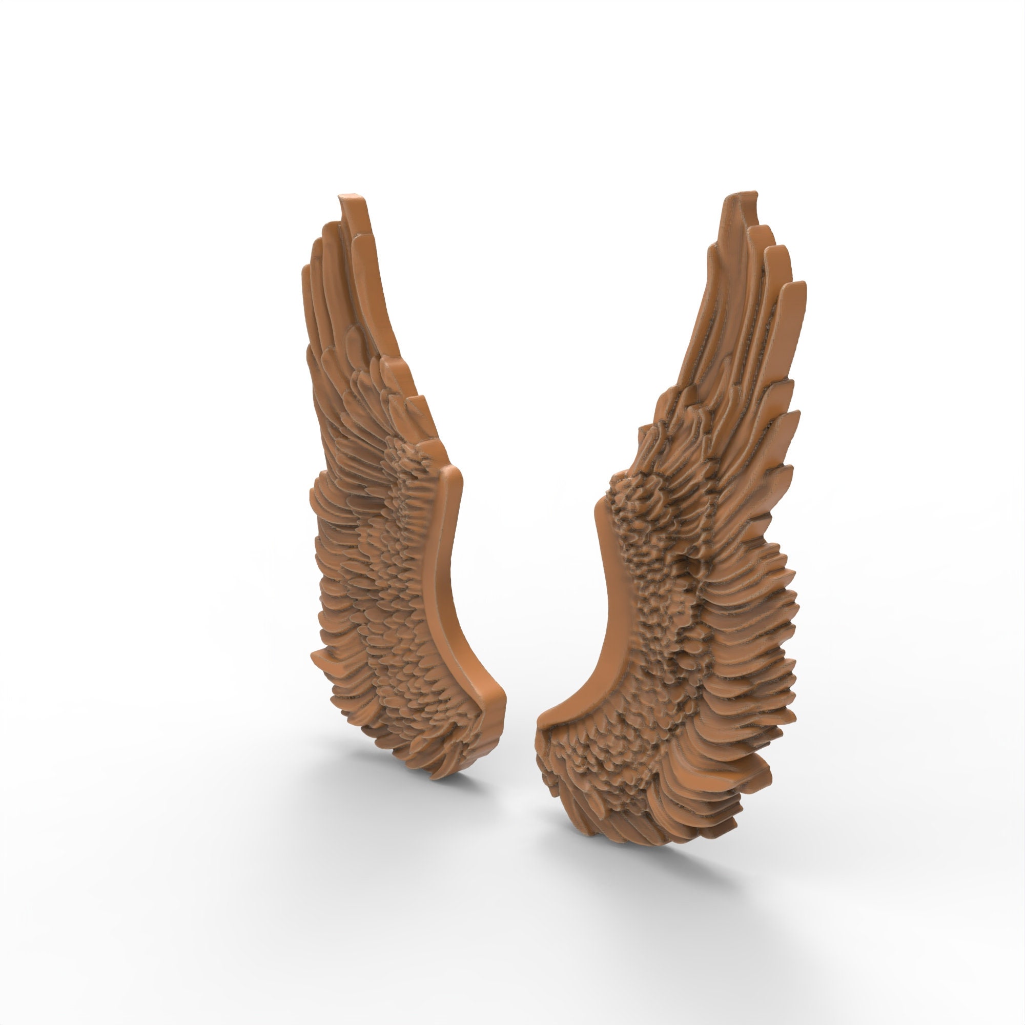 Pair 3D Printable Angels Wings Angel Cherub Wing STL Files for CNC ...