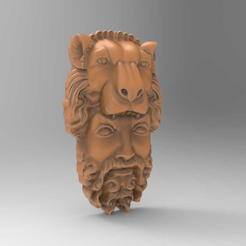 STL Files for CNC Router Ancient Greek Sculpture of Hercules Nemean ...