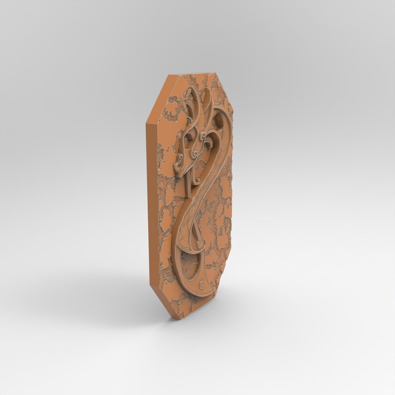 Viking Dragon Knot Medallion 3D Model Intricate STL File for CNC and 3D ...