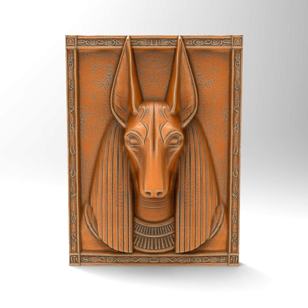 Anubis 3D STL File for CNC 3D Printing Laser Engraving, Ancient ...