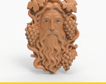 Vineyard Grape Cluster Wall Art - 3D STL File for CNC Wood Carving - Etsy