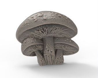 Enchanted Mushroom House 3D Model STL File for CNC Router, 3D Printing ...