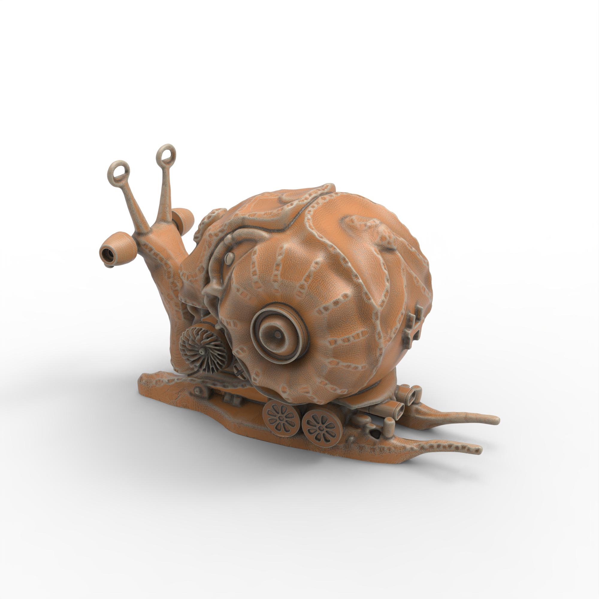 Steampunk Snail STL File 3D Model for CNC and 3D Printing Mechanical ...