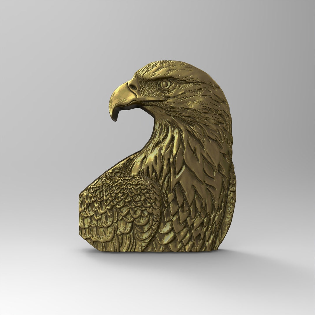 3D Printable Eagle Bird Sculpture Wall Hanging Statue Decor STL Files ...