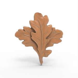 3D Printable Oak Leaf STL File for CNC Router Engraving 3D Printer ...