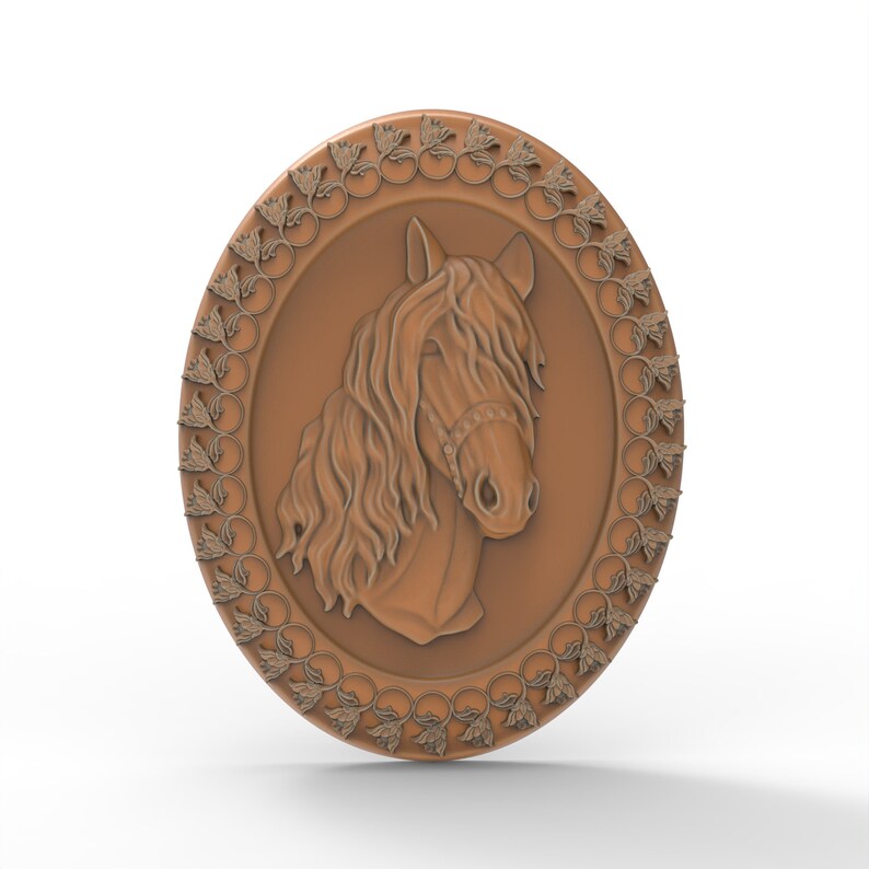 STL File for CNC Router Model Relief 3D Printer Horse Head Animal ...