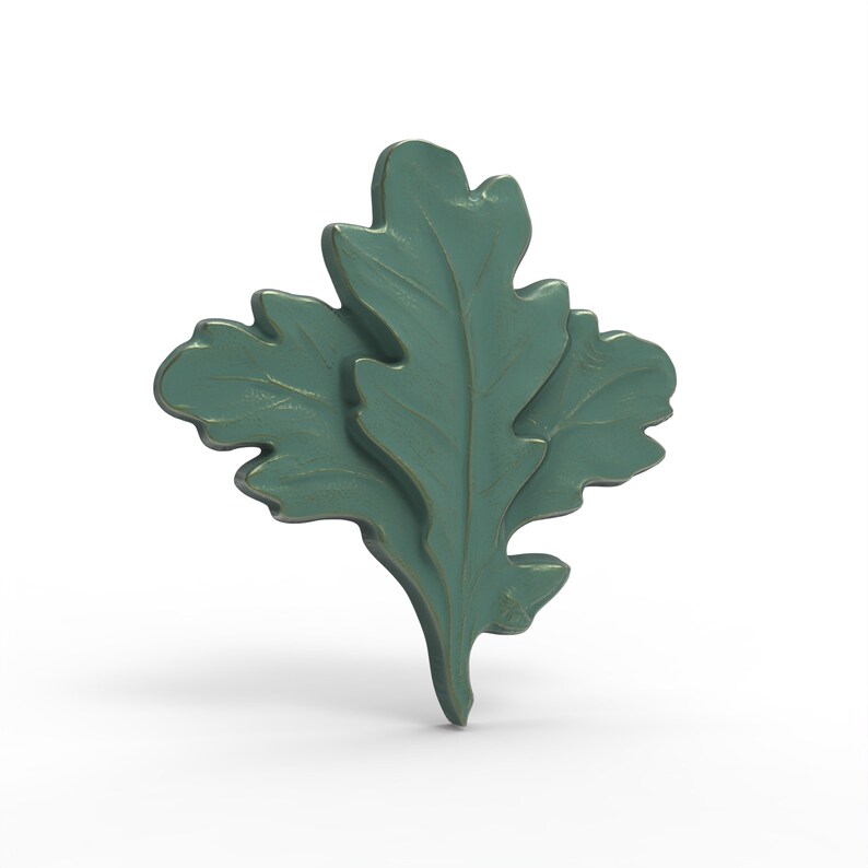 3D Printable Oak Leaf STL File for CNC Router Engraving 3D Printer ...