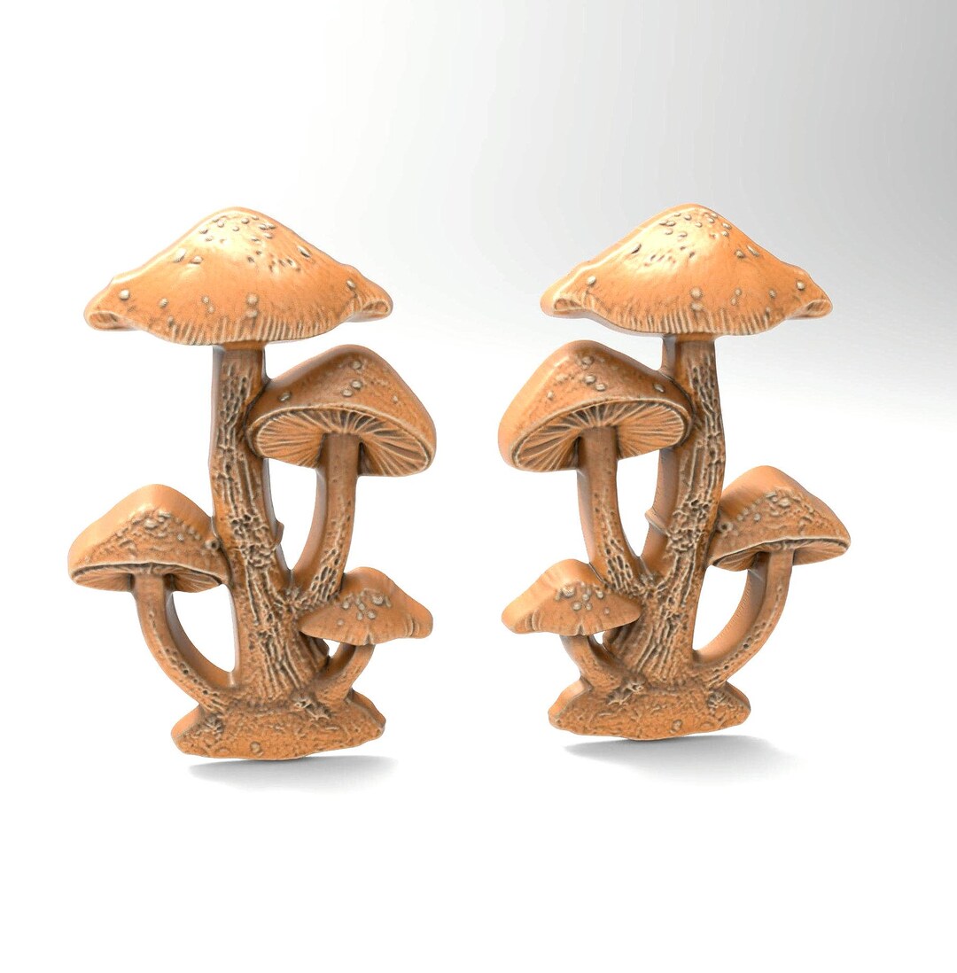 3D Printable Pair Mushrooms Left and Right STL File for CNC Router ...