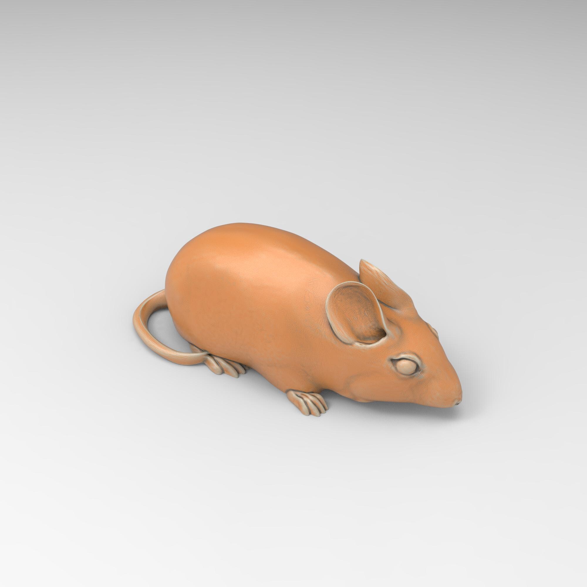 3D Printable Mouse STL File Cute Mice for CNC Router 3D Printer Laser ...