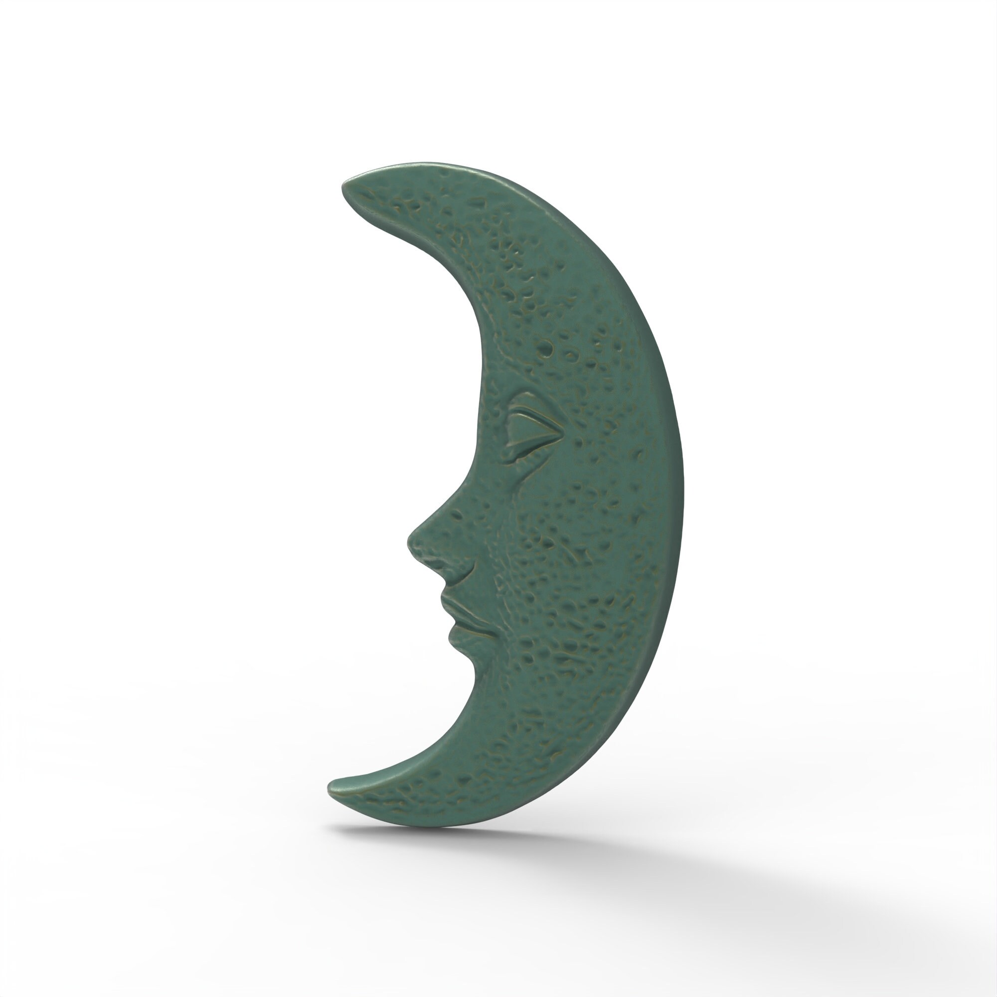 3D Printable Moon Face Sculpture STL File for CNC Router Engraving 3D ...