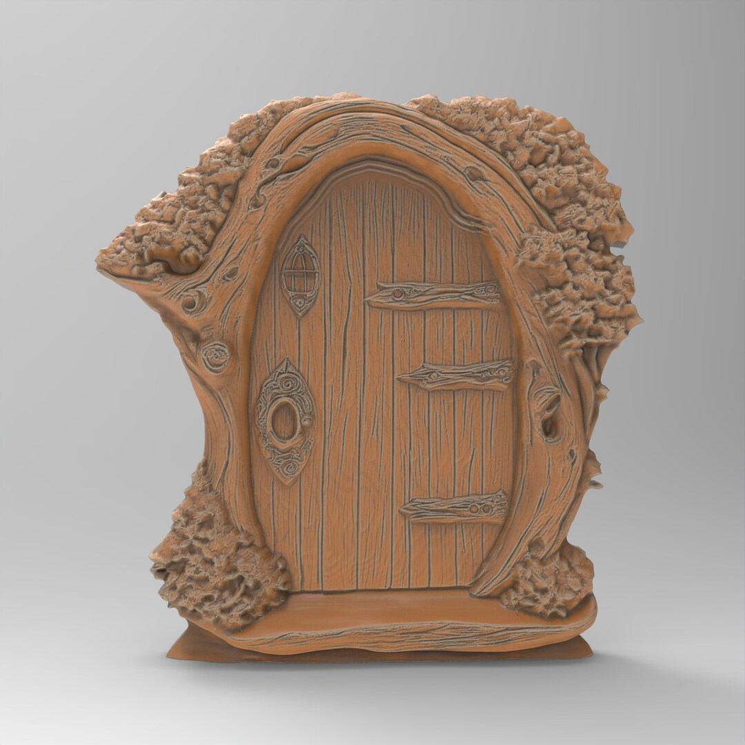 Enchanting Miniature Fairy Door 3D Model STL File for CNC and 3D ...