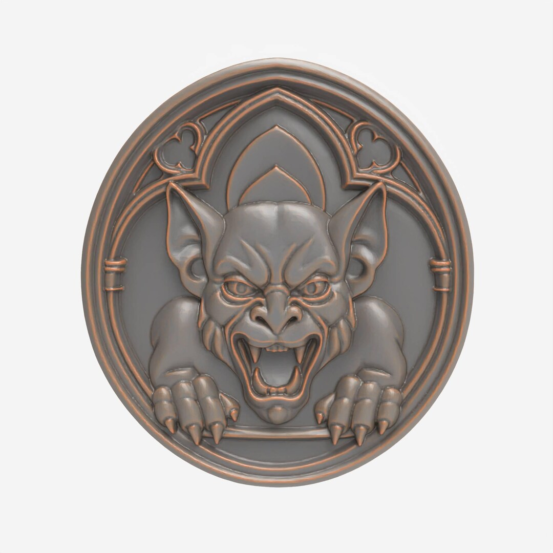 STL Files for CNC Carving and 3D Printing Gargoyle STL Model Gothic ...