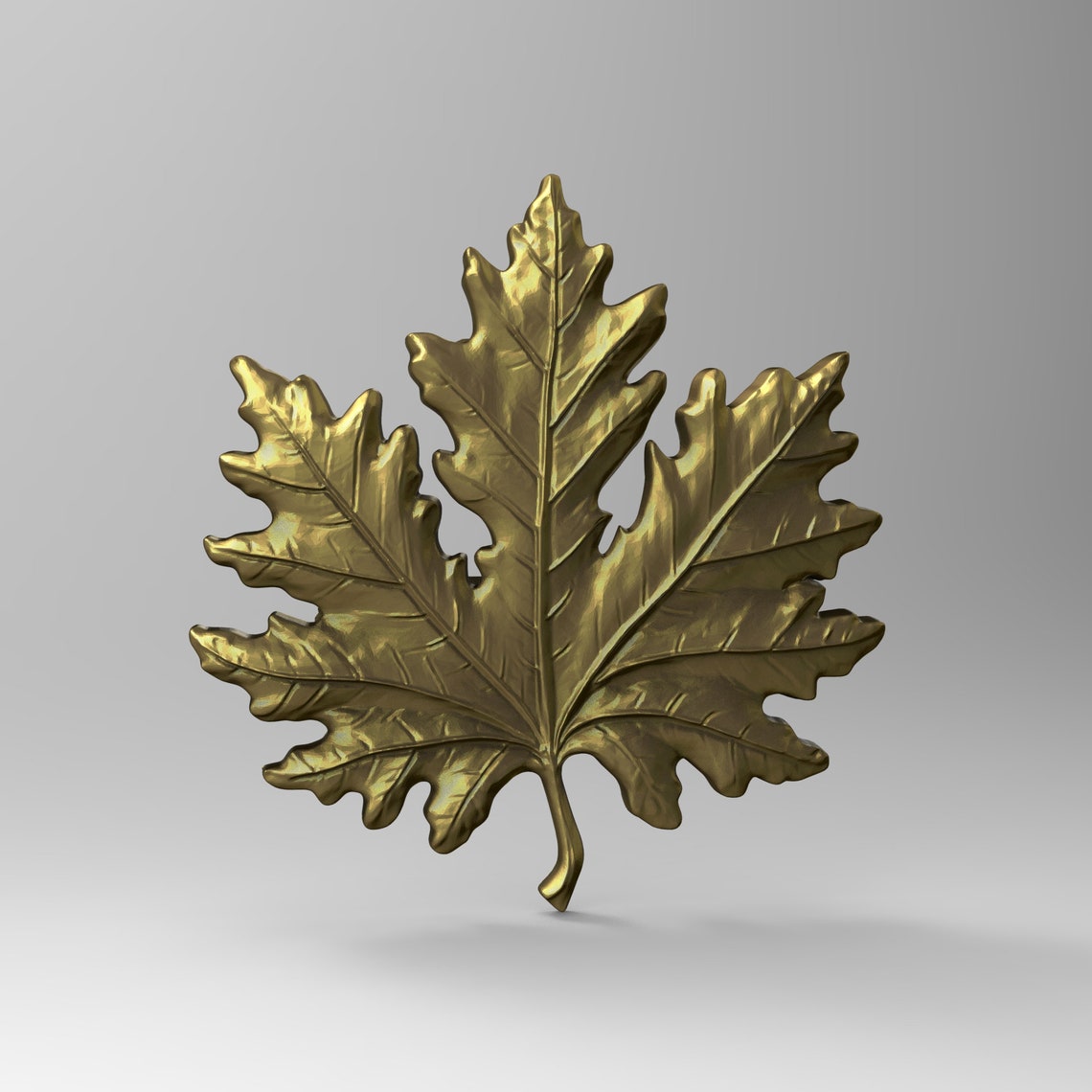 3D Printable Realistic Maple Leaf STL File for CNC Router Engraving 3D ...
