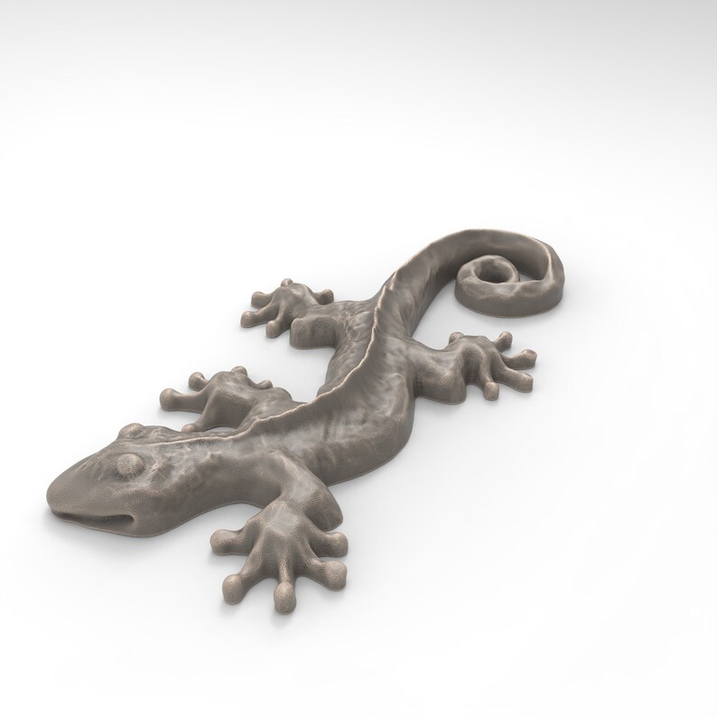 3D Printable Geko Sculpture STL Files for CNC Router Engraving 3D ...