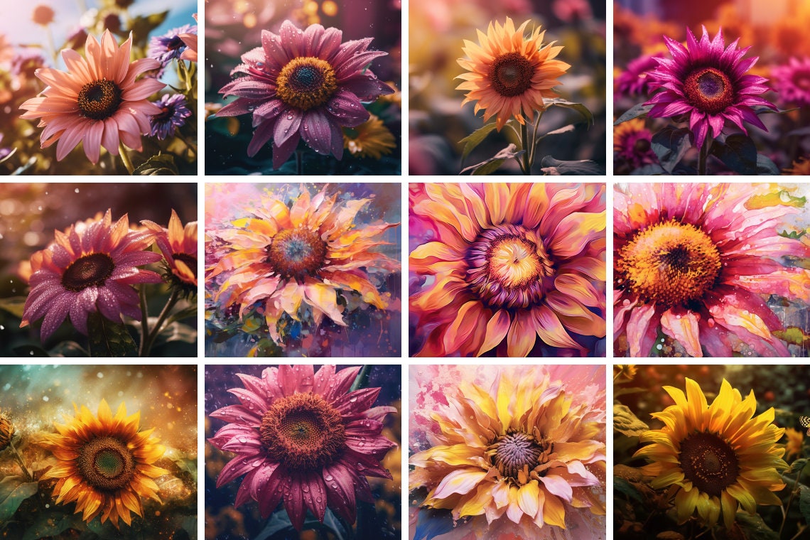 36 Discover Stunning Sunflower Digital Images. High-resolution PNG ...