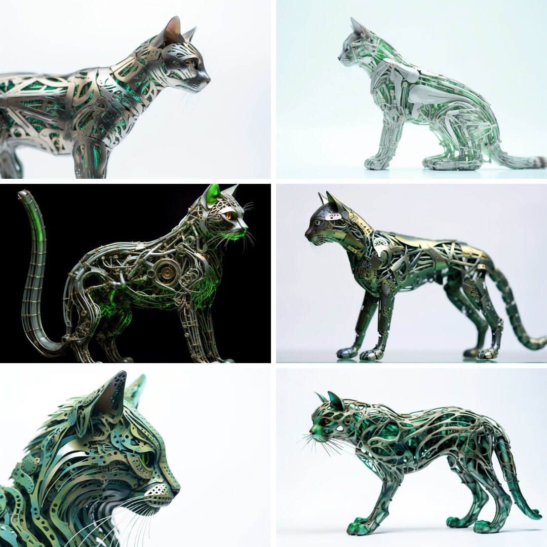 100 CATS Bionic and Biomech 400dpi Files Digital Image - Etsy