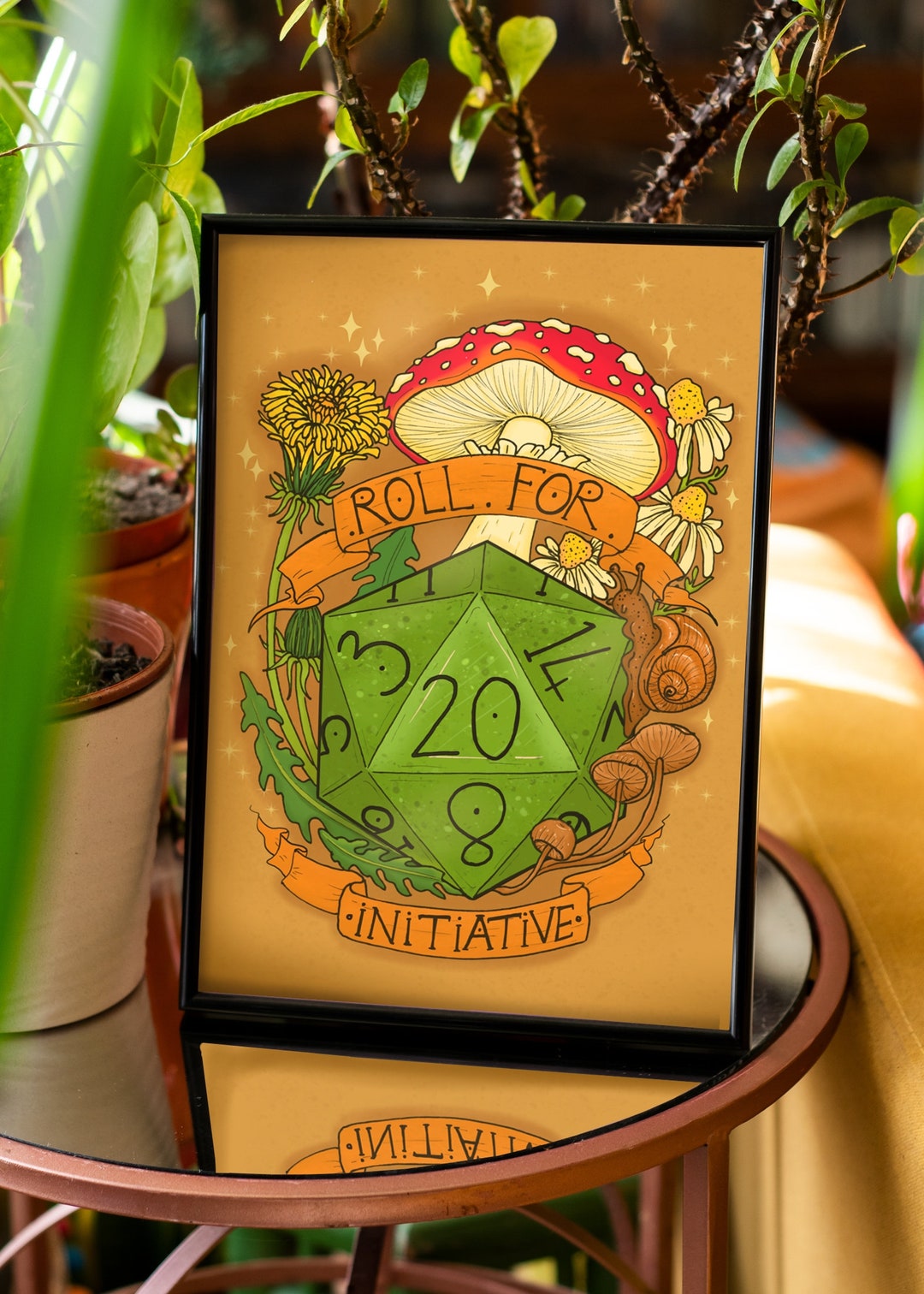 Roll for Initiative D20 Poster A3 / A4 / A5 Poster Print - Etsy