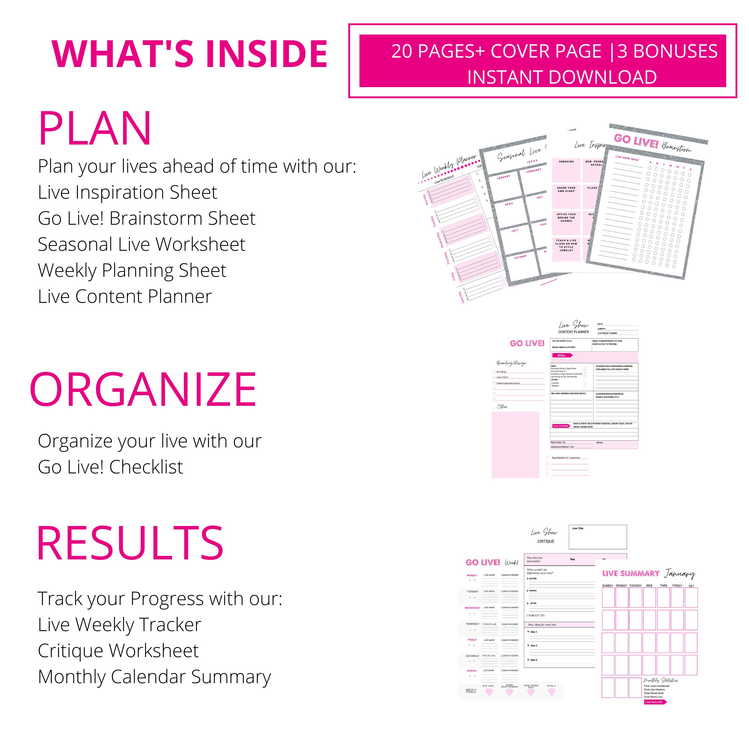 Ultimate Live Show Business Planner for Direct Sales Jewelry - Etsy