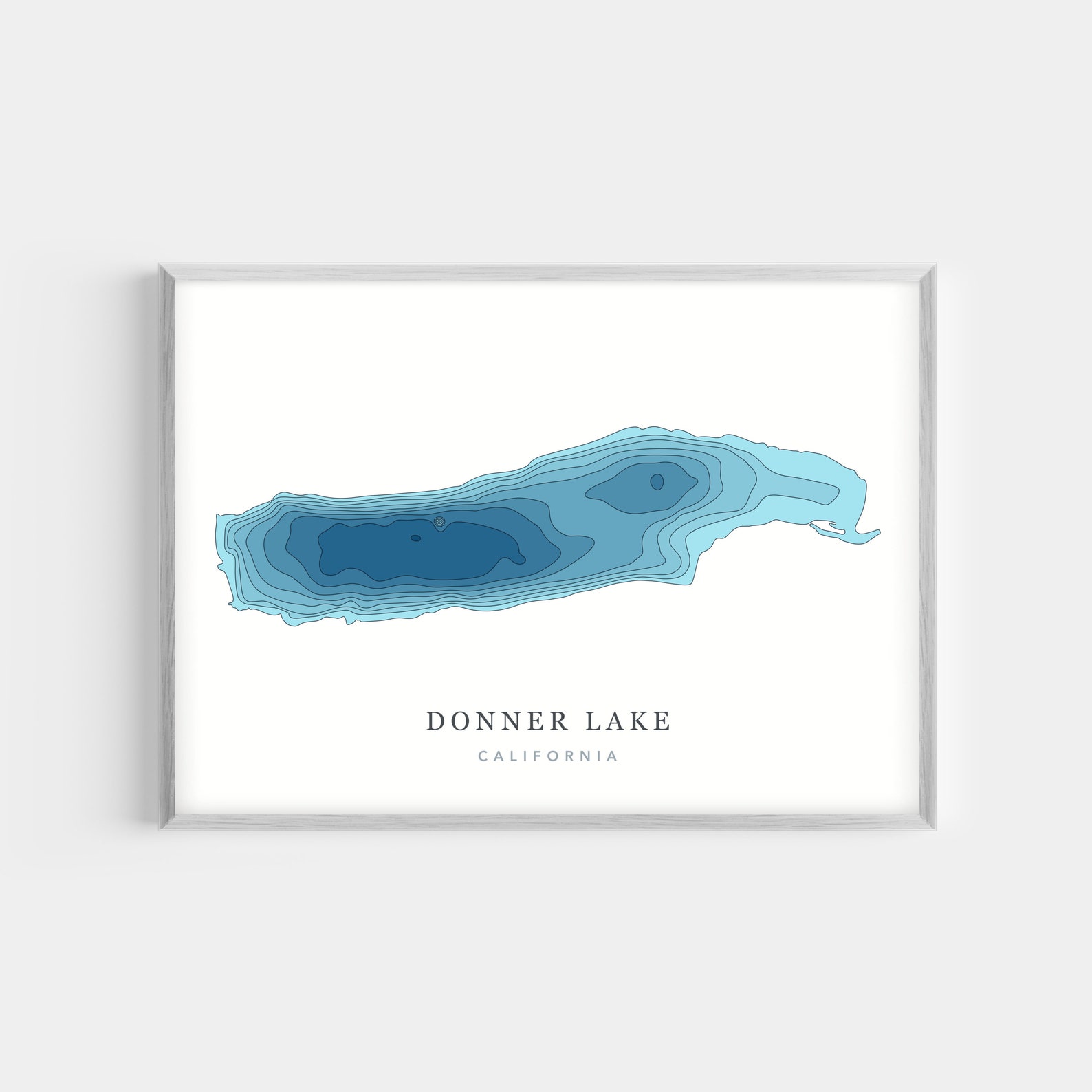 Donner Lake, California | PHOTO PRINT or CANVAS | Modern Minimalist ...