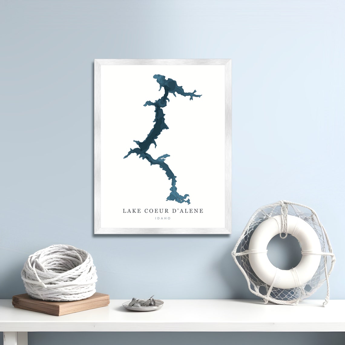 Lake Coeur D'alene, Idaho | PHOTO PRINT or CANVAS | Modern Minimalist ...