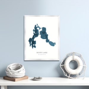 Rush Lake, Minnesota | PHOTO PRINT or CANVAS | Modern Minimalist Depth ...