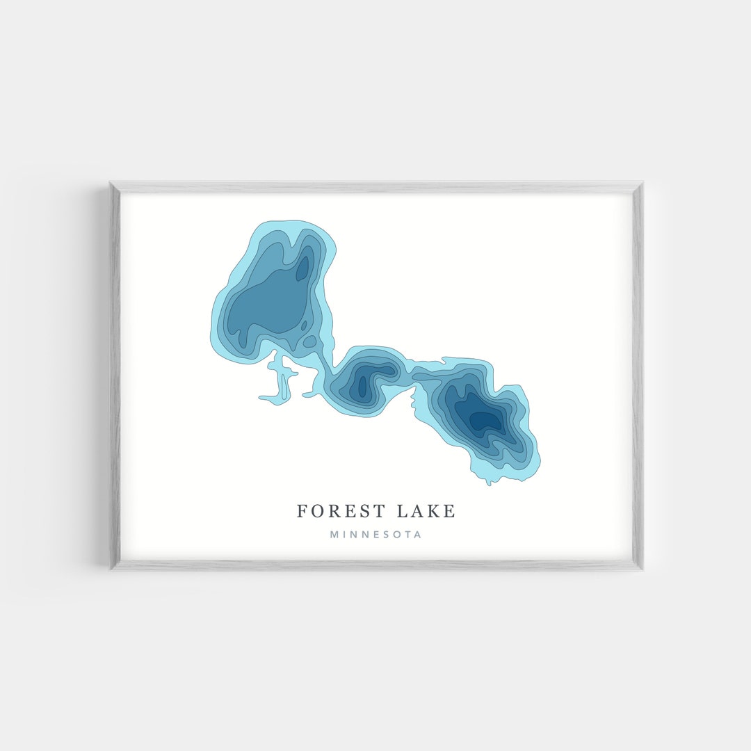 Forest Lake, Minnesota | PHOTO PRINT or CANVAS | Modern Minimalist ...